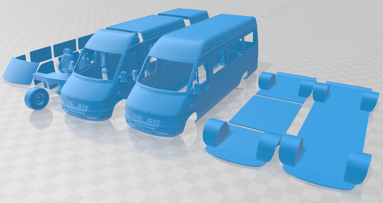 Archivo 3D Mercedes Benz Sprinter (903) Passenger Van L3H2 2000 ...