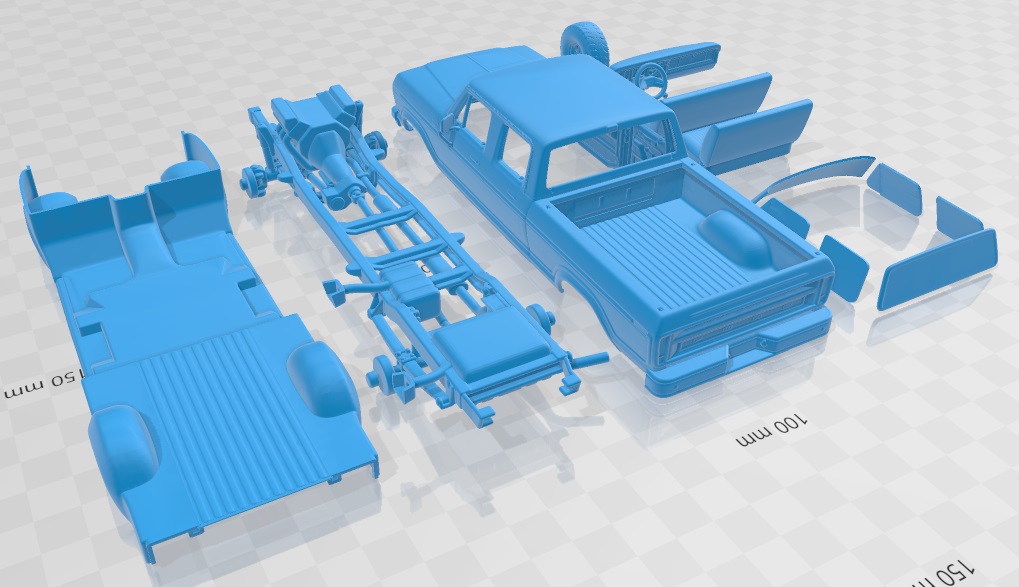 🚙 Ford F 250 Series 1978 Printable Car・ 3D File for ・Cults