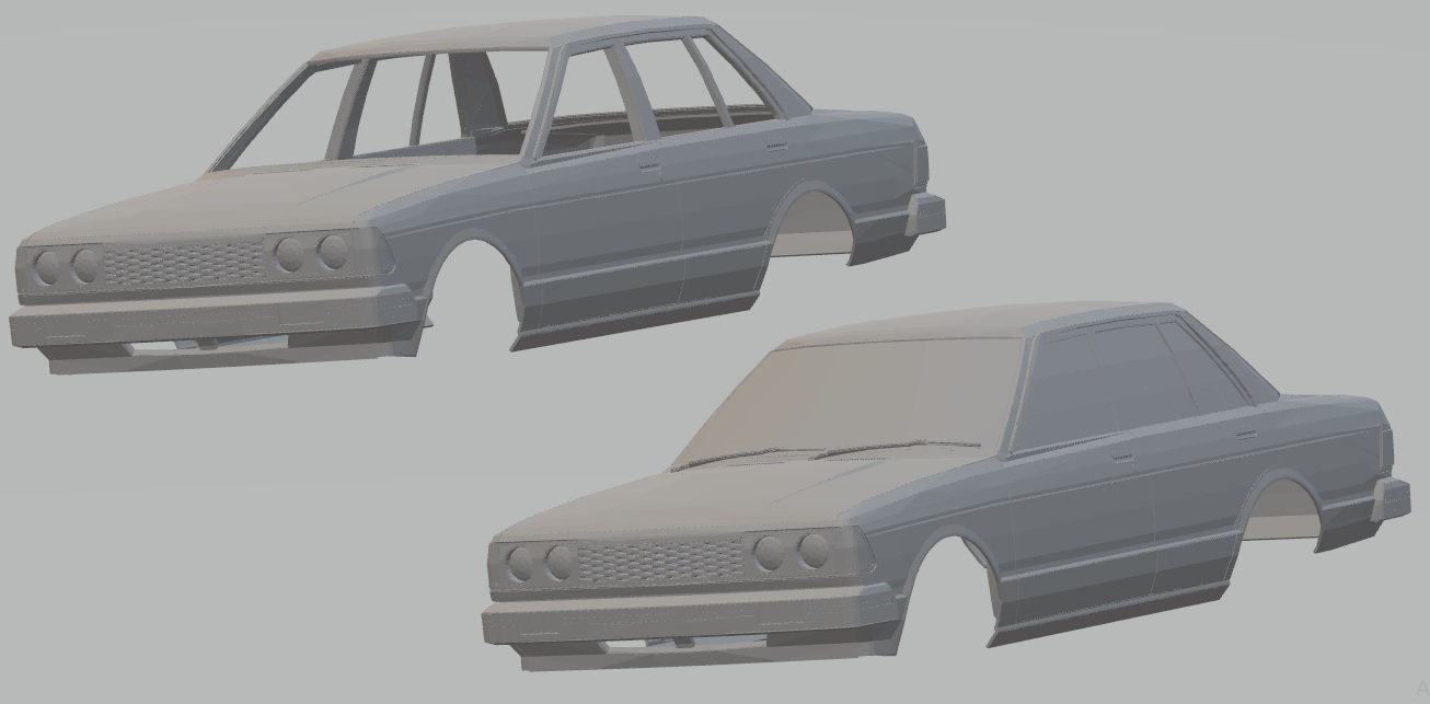 🚗 Nissan Bluebird Printable Body Car・ STL File for ・Cults