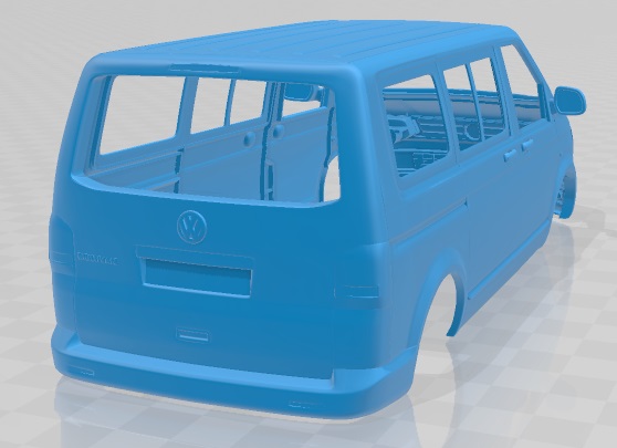 3D file Volkswagen Transporter T5 Caravelle Multivan 2011 Printable ...