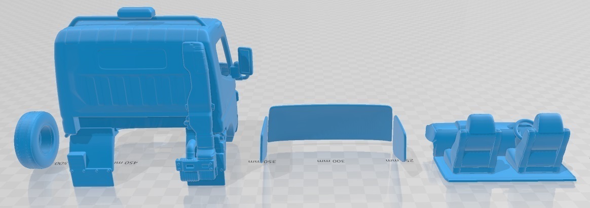 3D file Mitsubishi Fuso Single 2016 Printable Cabin Truck 🚚 ・3D print ...