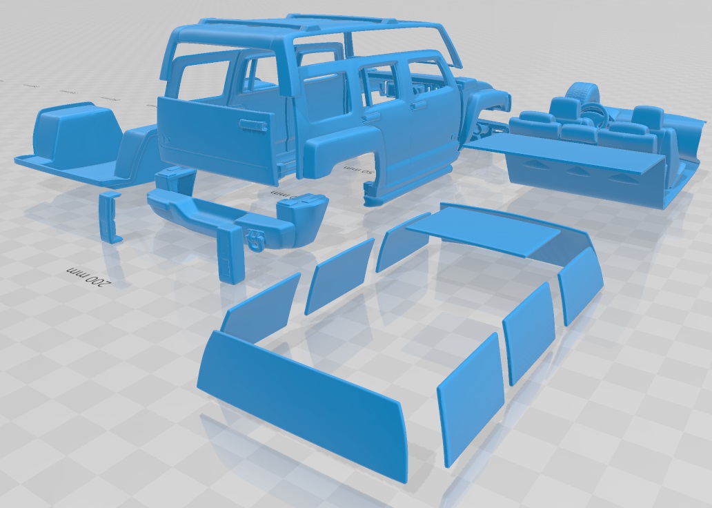 🚗 Hummer H3 2010 Printable Car・ 3D File for ・Cults