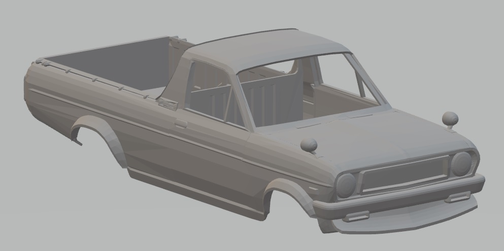 🚚 Nissan GB121 Sunny Printable Body Truck 1971・ STL File for ・Cults
