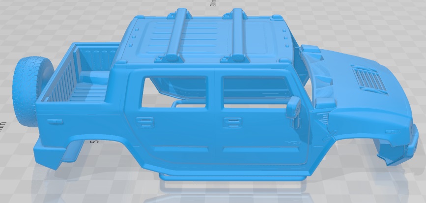 Fichier 3D Hummer H2 SUT 2011 Carrosserie imprimable 🚗 ・Objet pour impression 3D à télécharger・Cults