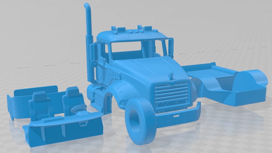 🚚 Mack Granite 2002 Printable Cabin Truck・ 3D File for ・Cults