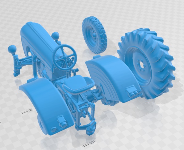 🚜 Porsche Diesel Tractor P133 1956 Printable・ 3D File for ・Cults
