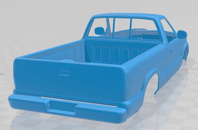 3D file Chevrolet S10 Single Cab 1994 Printable Body Car 🚙 ・3D print ...