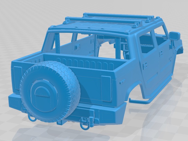 Fichier 3D Hummer H2 SUT 2011 Carrosserie imprimable 🚗 ・Objet pour impression 3D à télécharger・Cults