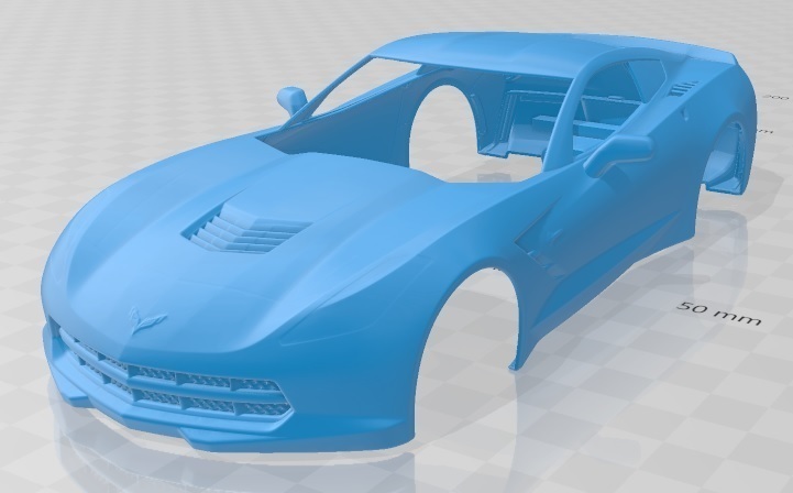 🚗 Corvette C7 Printable Body Car・ 3D File for ・Cults