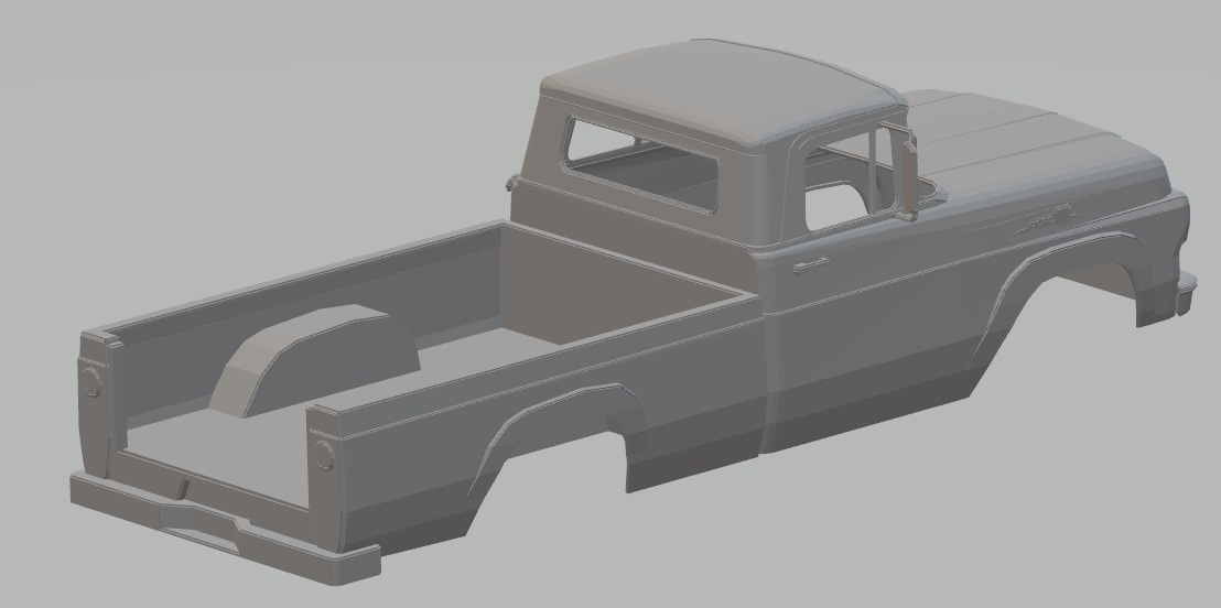 🚙 Ford F250 1959 Printable Body Car・ STL File for 3D printing・Cults