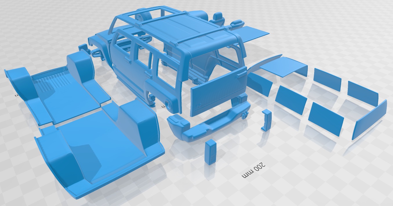 🚗 Hummer H3 2010 Printable Car・ 3D File for ・Cults