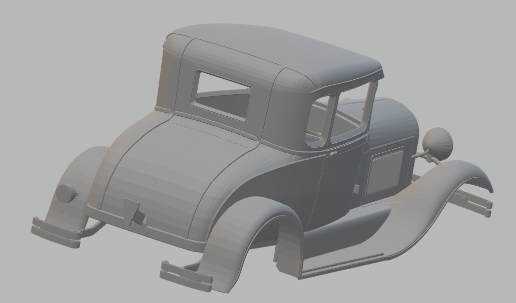 🚗 Model A Printable Body Car・ STL File for ・Cults