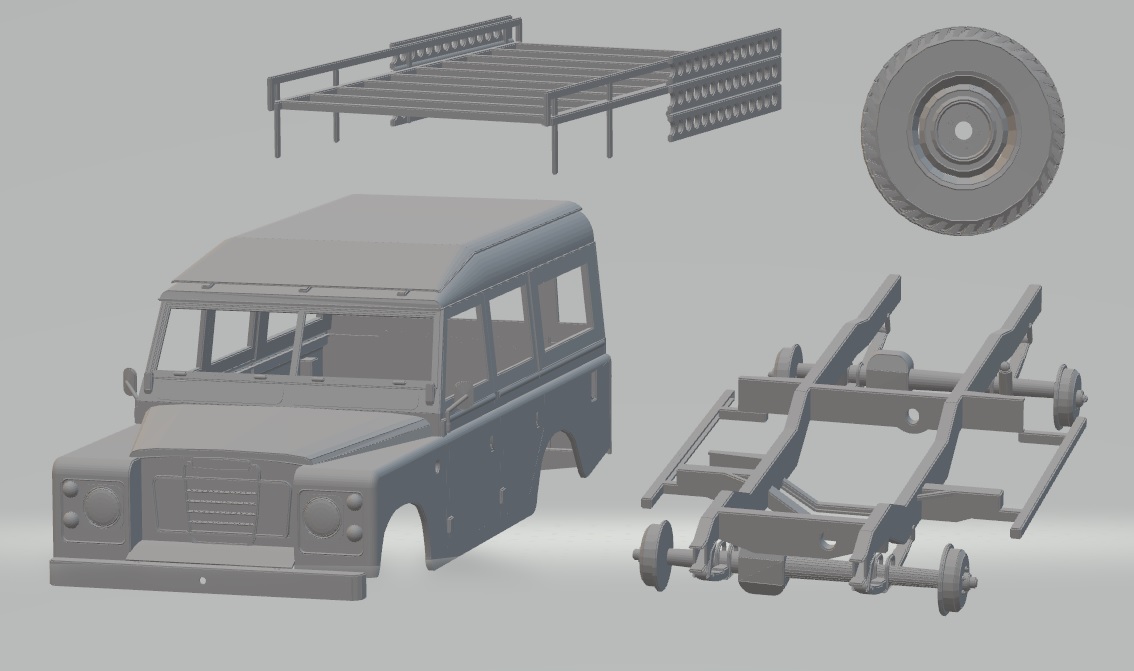 STL file Land Rover Series 3 Printable Car 🚗 ・Template to download and ...