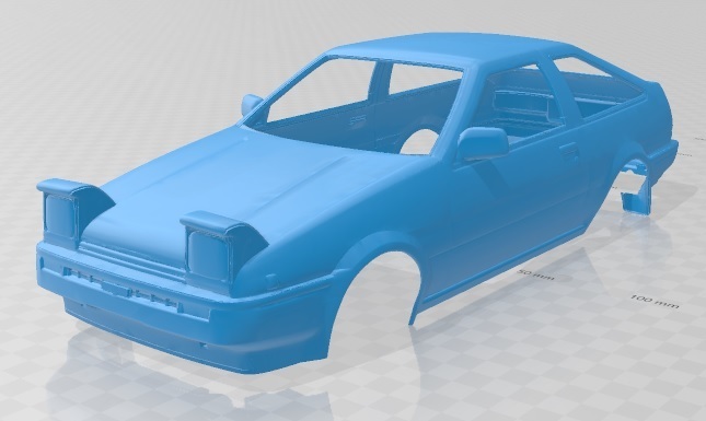 🚗 Toyota Sprinter Thunder GT Apex AE86 Printable Body Car・ STL File for ...
