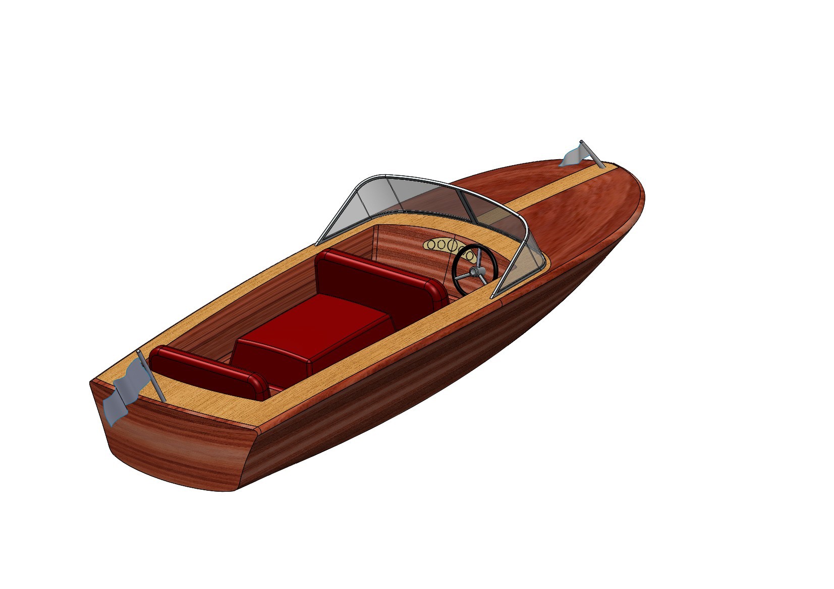 STL file BOAT RIVA TOY BOAT 🛥️ ・3D print design to download・Cults