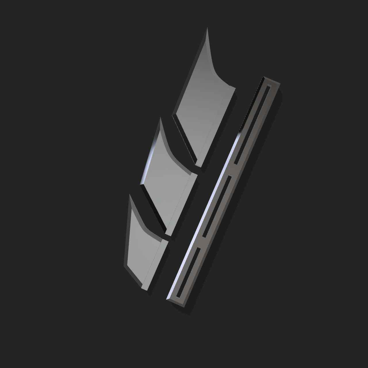 🎭 BATMAN FINS (BLADES)・ STL File for ・Cults