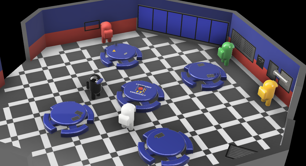 Free STL file Among Us Cafeteria Diorama 🚸 ・Model to download and 3D ...