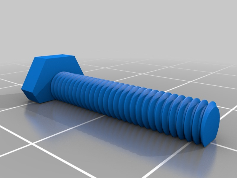🔧 M4 Screws 3D printable flat bottom・Free STL File for ・Cults