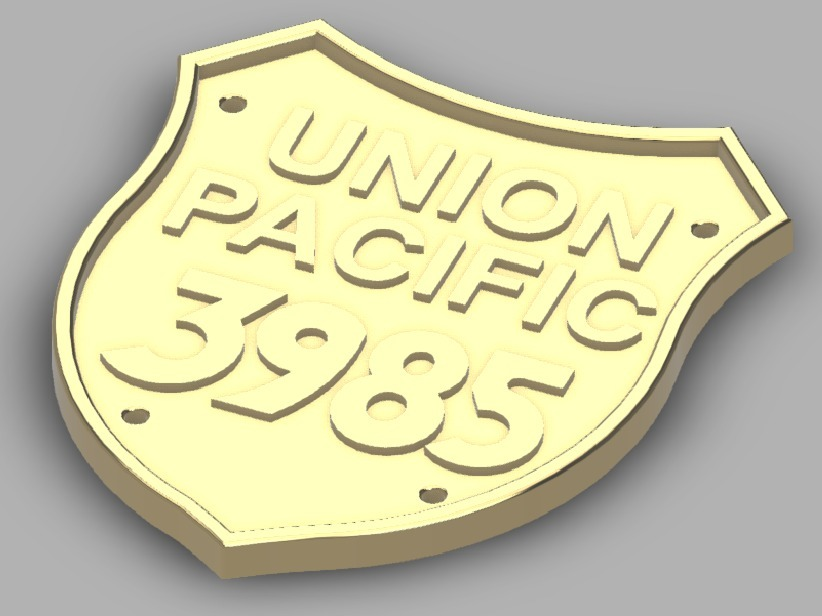 Free STL file Union Pacific Train Logo 🚆 ・Model to download and 3D ...