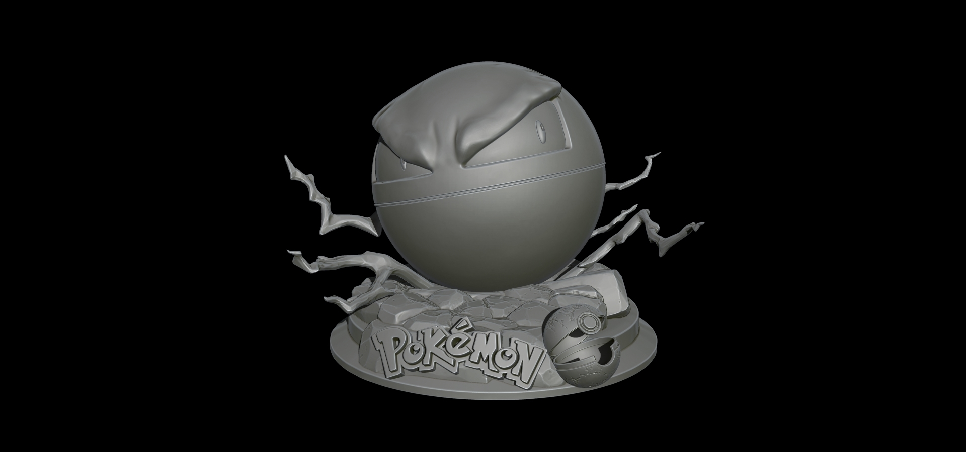 Archivo STL Diorama de Voltorb Pokemon (voltorbe #100) 🐉 ・Modelo ...