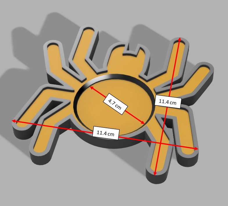 STL file Spider glass coaster stl 🕷️ ・Design to download and 3D print・Cults