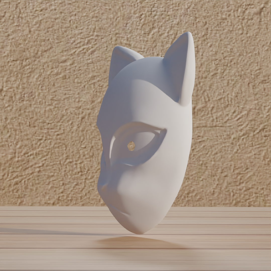 📁 File : Cosplay Demon Slayer Kyojuro Rengoku mask in digital format ...