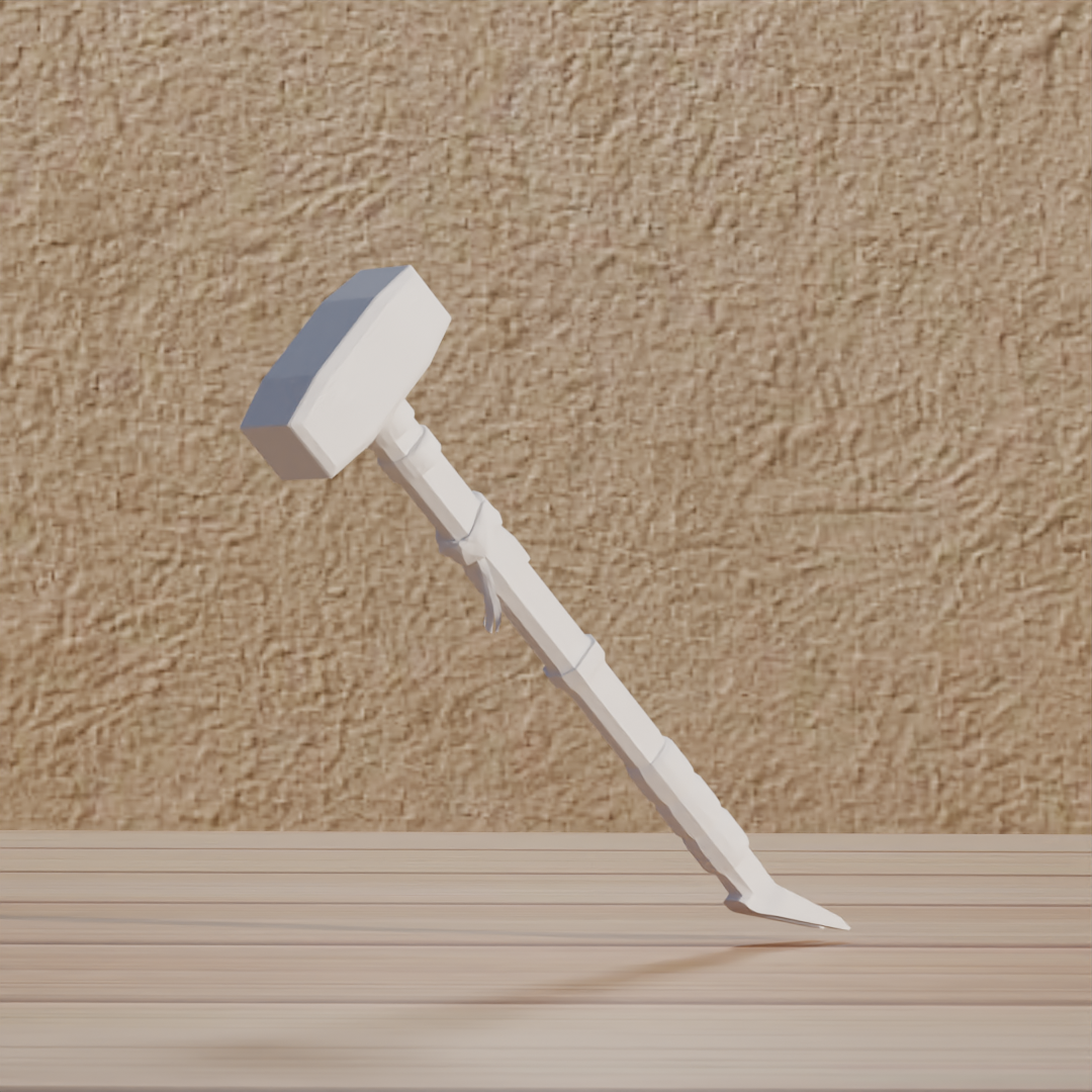 3D file File: Cosplay weapon hammer in STL digital format 📁 ・3D print ...