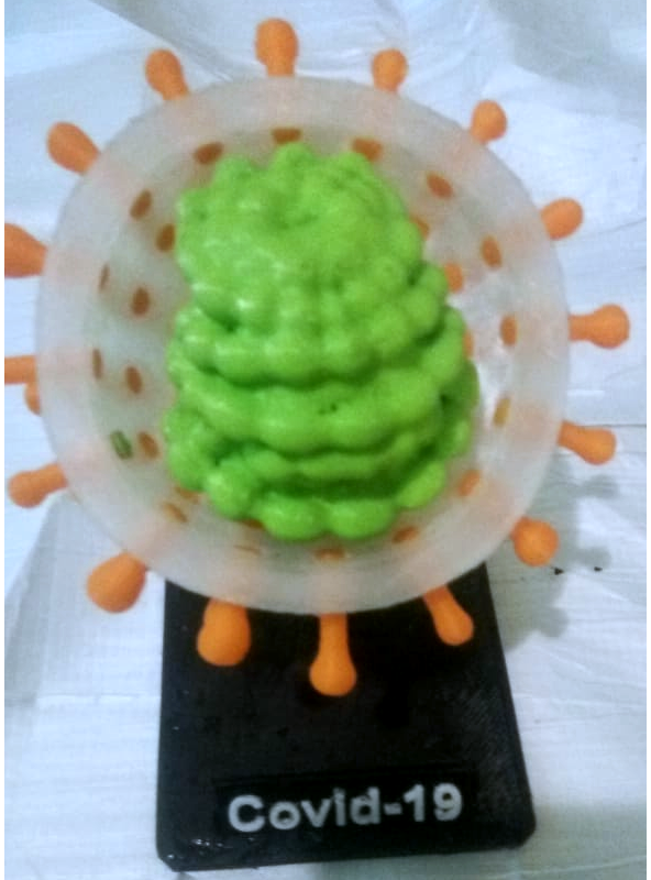 STL file coronavirus model (covid-19) 👽 (OBJ)・3D printing idea to ...