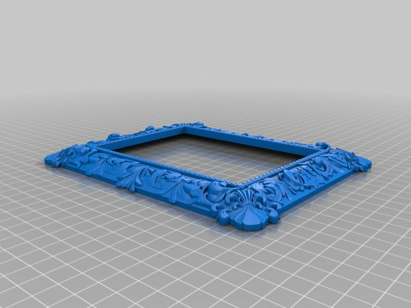 🖼️ Ornate picture frame・Free STL File for ・Cults