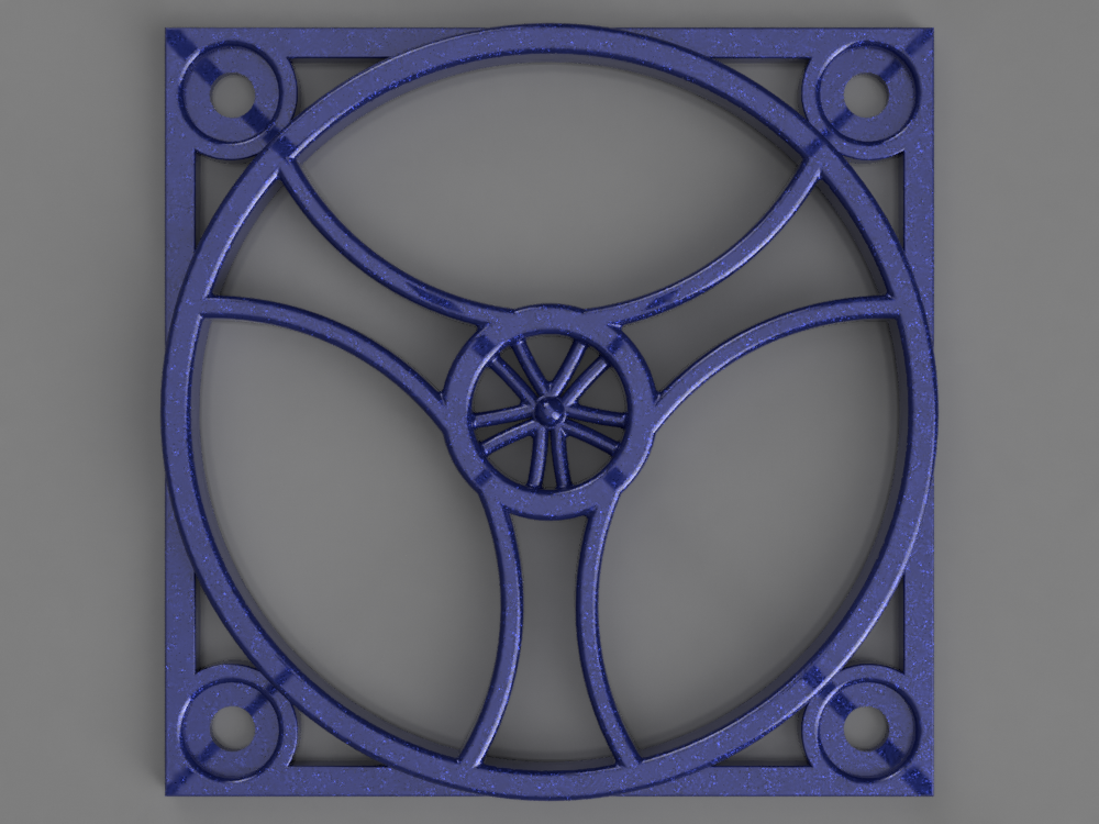 STL file 120mm fan cover 🖥️ ・Design to download and 3D print・Cults