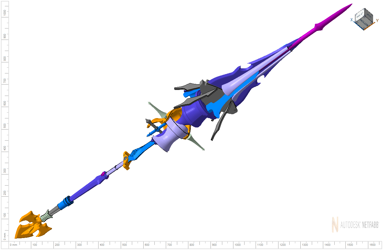 STL file FFXV Aranea Highwind Polearm 🔫 ・Model to download and 3D print ...