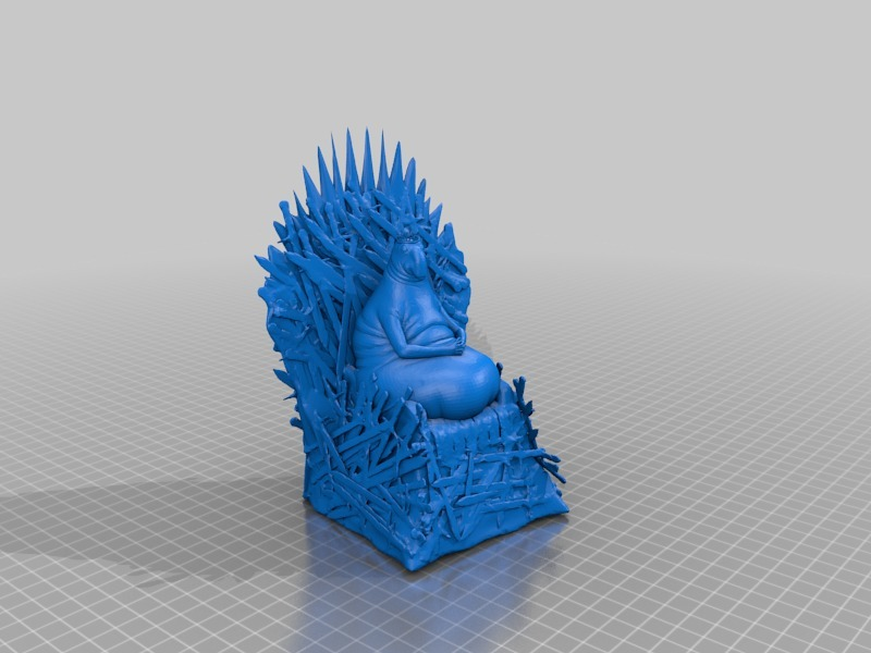 Free STL file Homunculus Loxodontus on the Iron Throne 👾 ・3D print ...