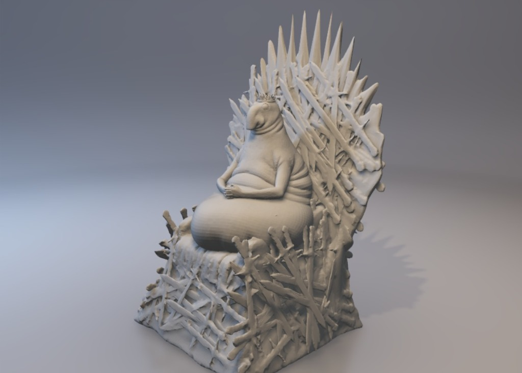 Free STL file Homunculus Loxodontus on the Iron Throne 👾 ・3D print ...