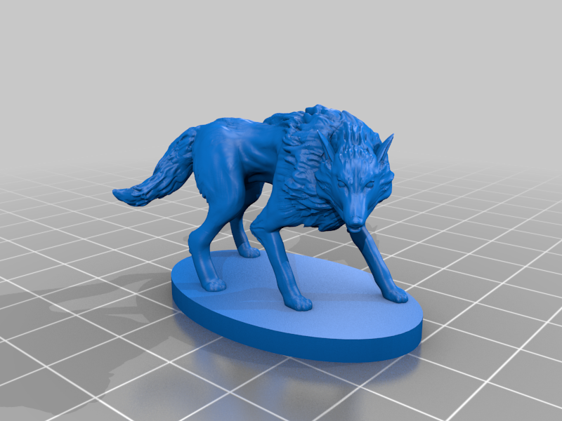 🐺 Dire Wolf mini・Free 3D File for ・Cults