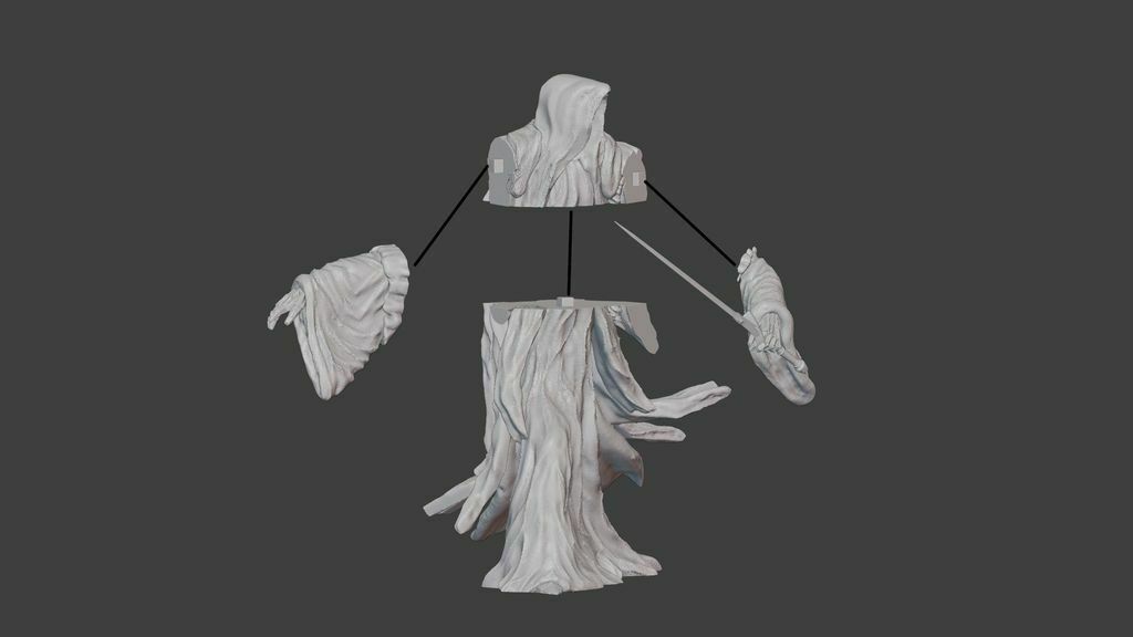 💍 lord of the rings Ring Wraith・Free 3D File for ・Cults