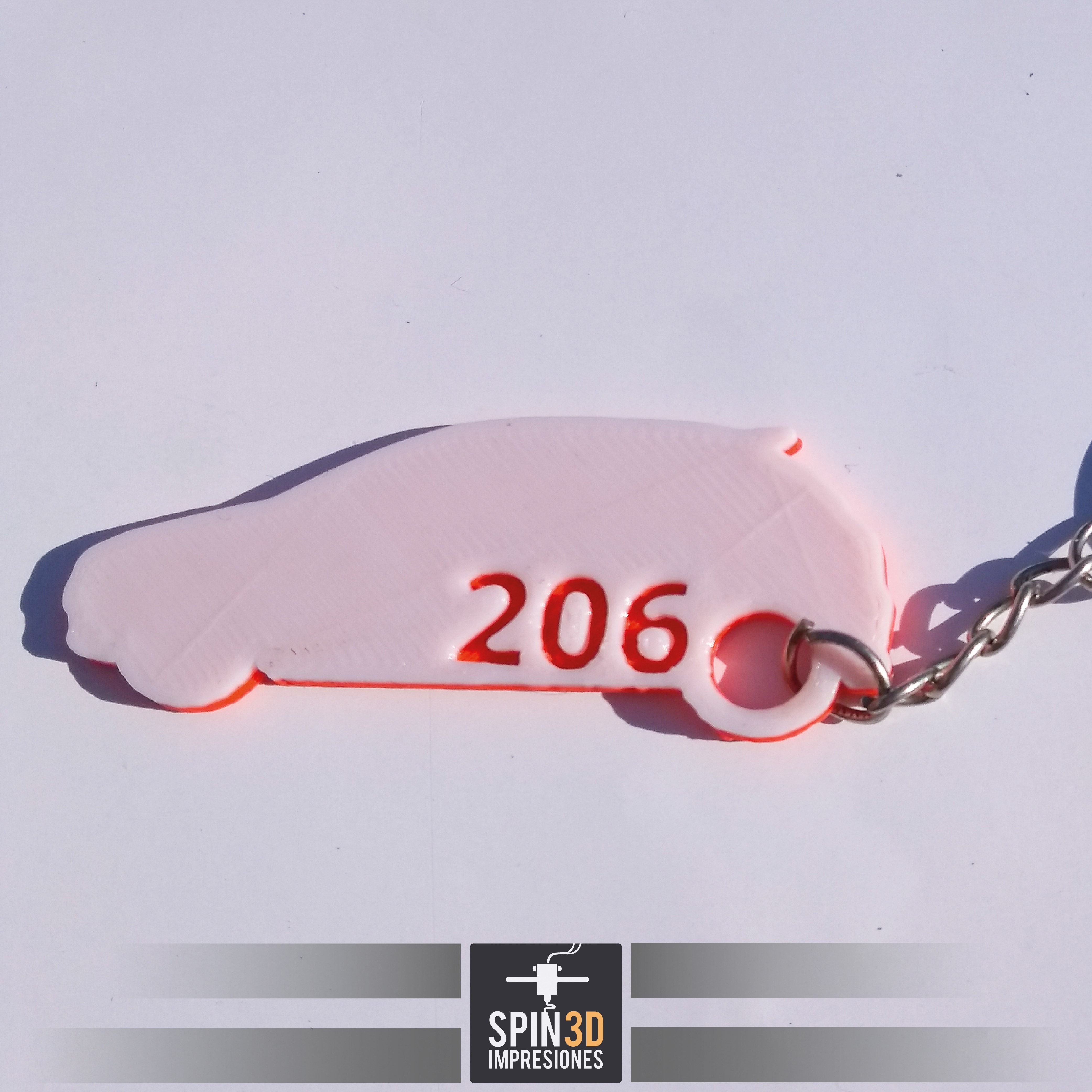 Archivo STL Peugeot 206 keychain 🚙 ・Idea de impresión 3D para descargar ...