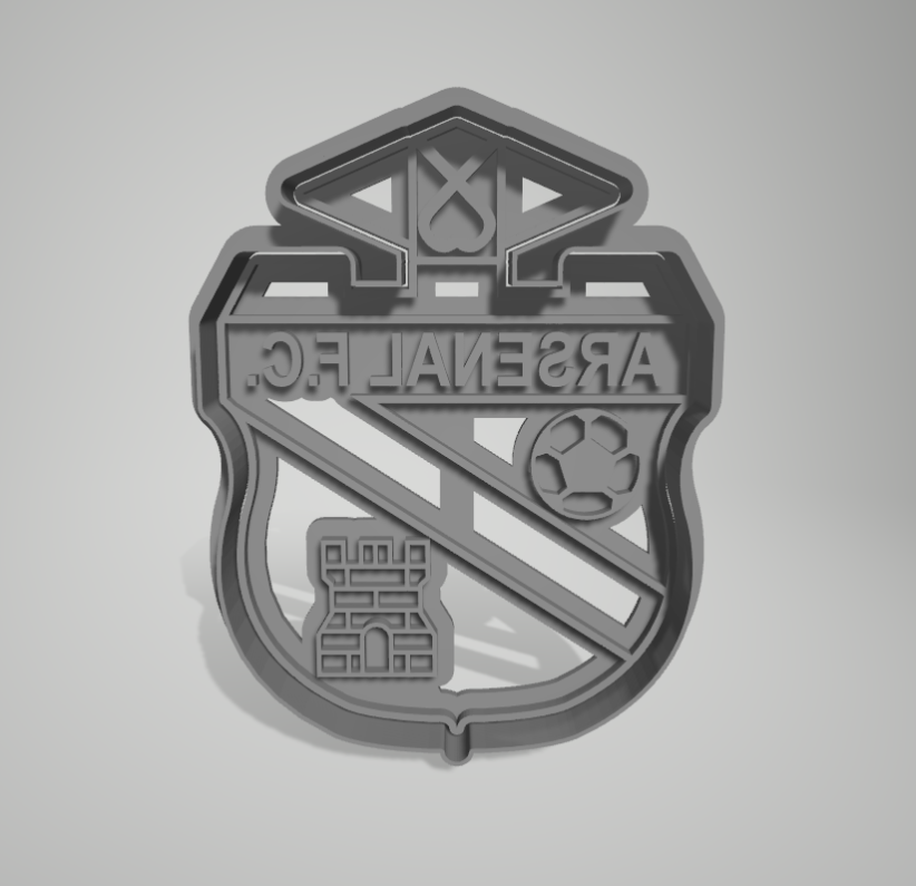 STL file Cookie Cutter - Cookie Cutter - Arsenal Football Club Shield 🍪 ...