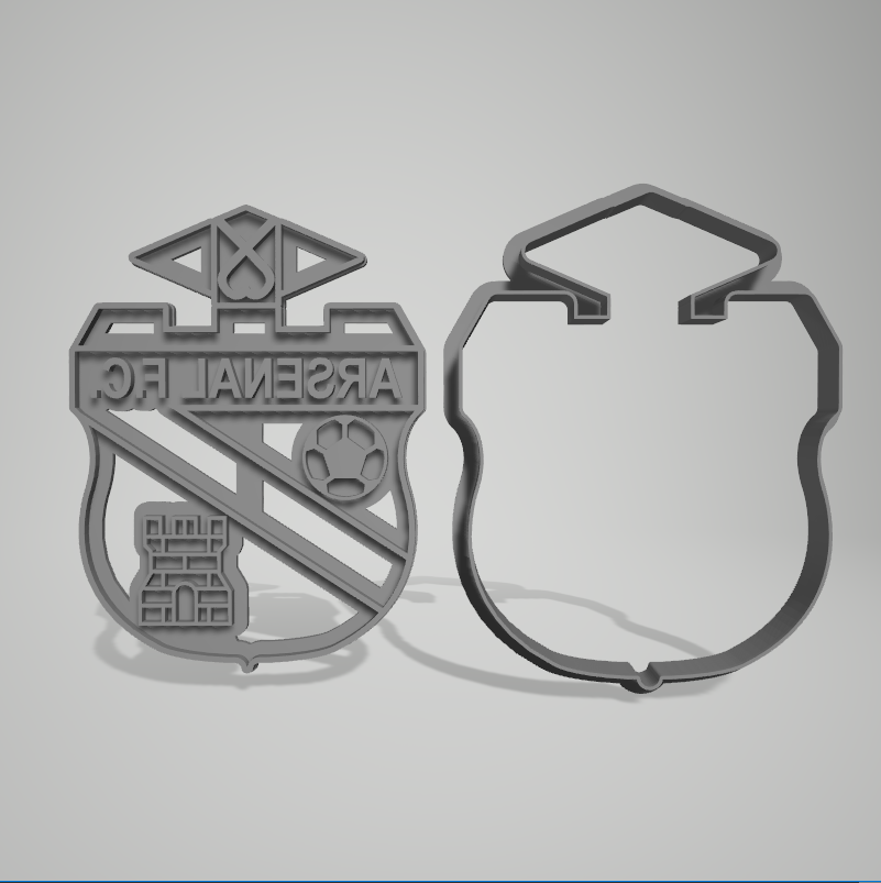STL file Cookie Cutter - Cookie Cutter - Arsenal Football Club Shield 🍪 ...