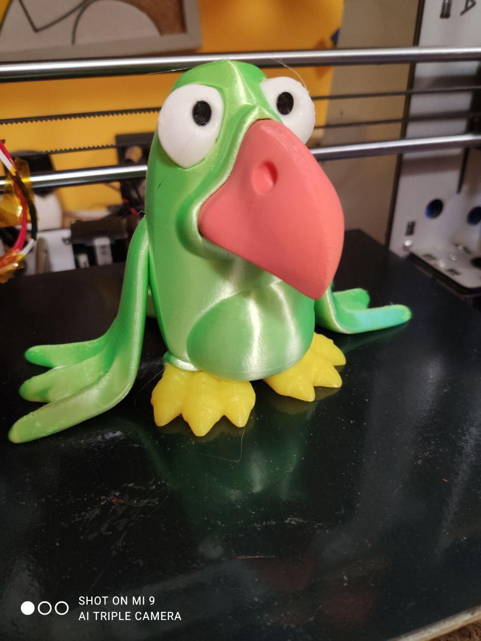 3D printed Coco Birdy, the little bird of the islands... • made with ...