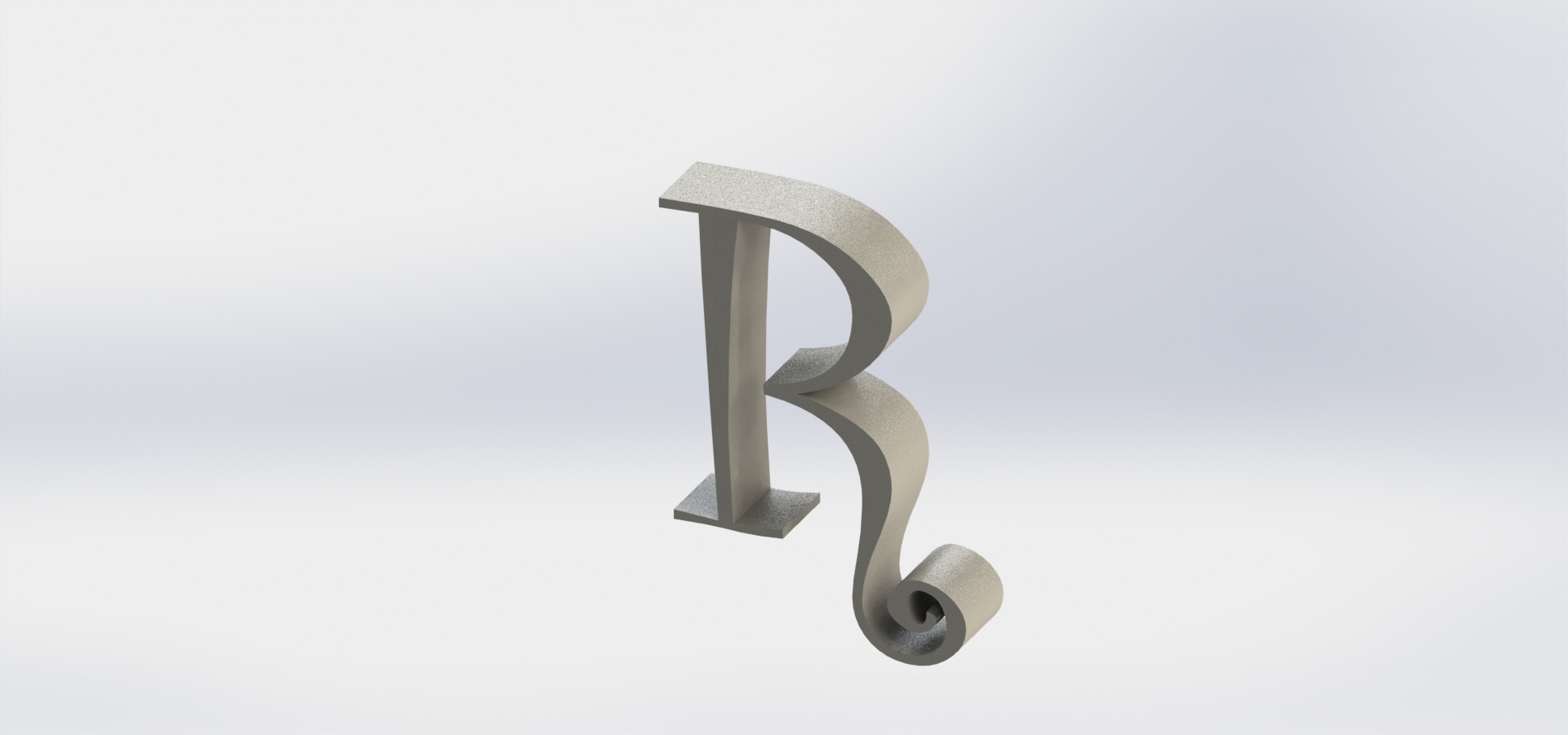 STL file Letter R 🏫 ・3D printing design to download・Cults
