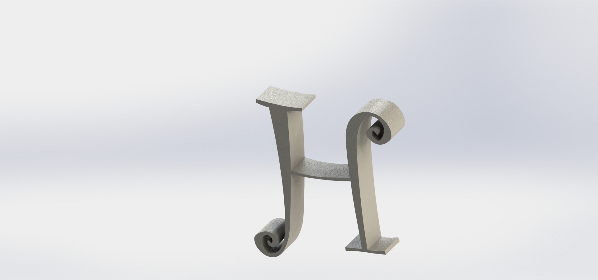 STL file Letter H 🏫 ・3D printer design to download・Cults