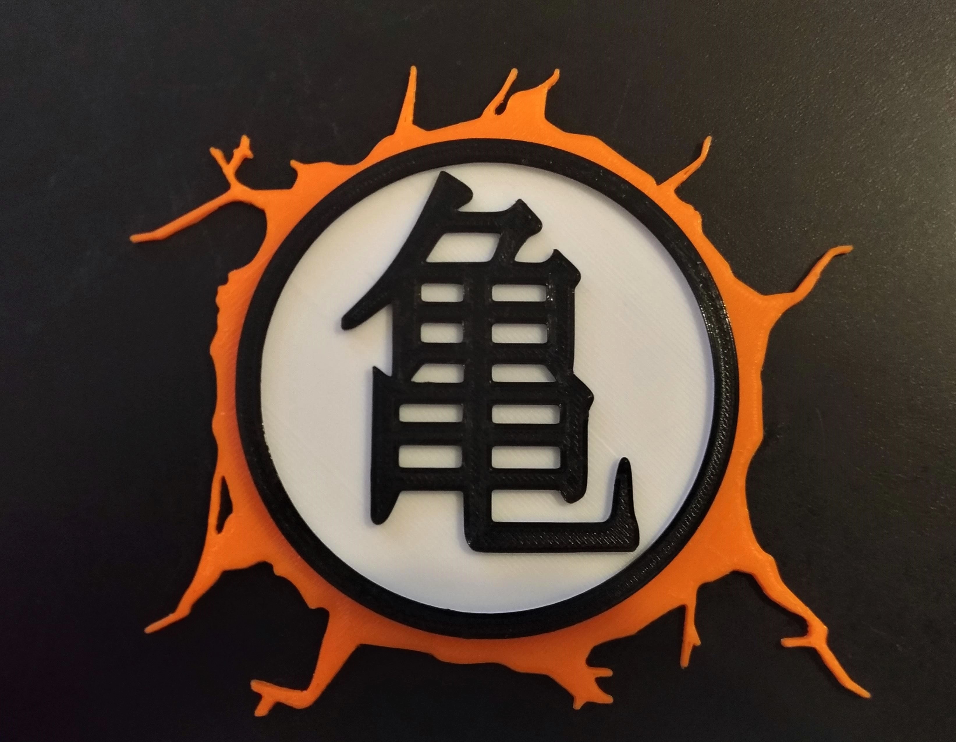 Archivo STL Símbolo de Kame - DBZ 🏠・Design para impresora 3D para ...