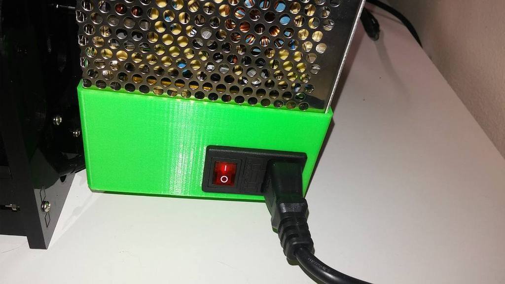 3D printed Anet A8 power Supply Cover with IEC320 C14 Socket Space・Cults