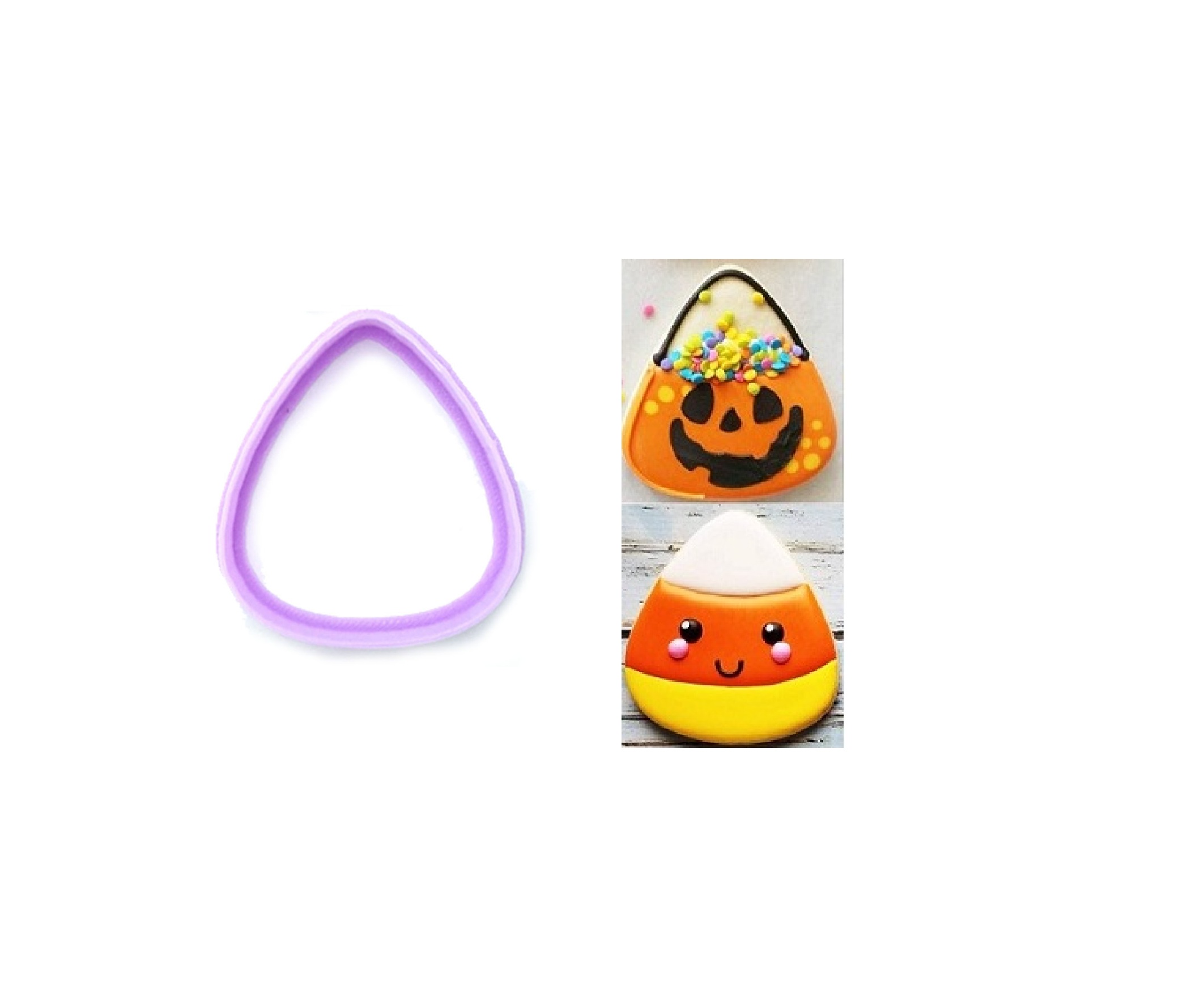 STL file HALLOWEEN MINI COOKIE CUTTER #9 CANDY CORN COOKIE CUTTER 🎃 ・3D printable design to ...
