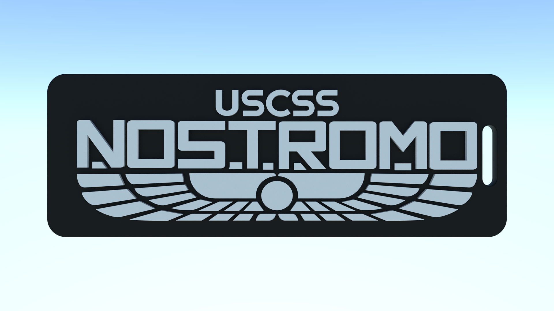 🧳 Nostromo logo luggage tag・Free STL File for ・Cults