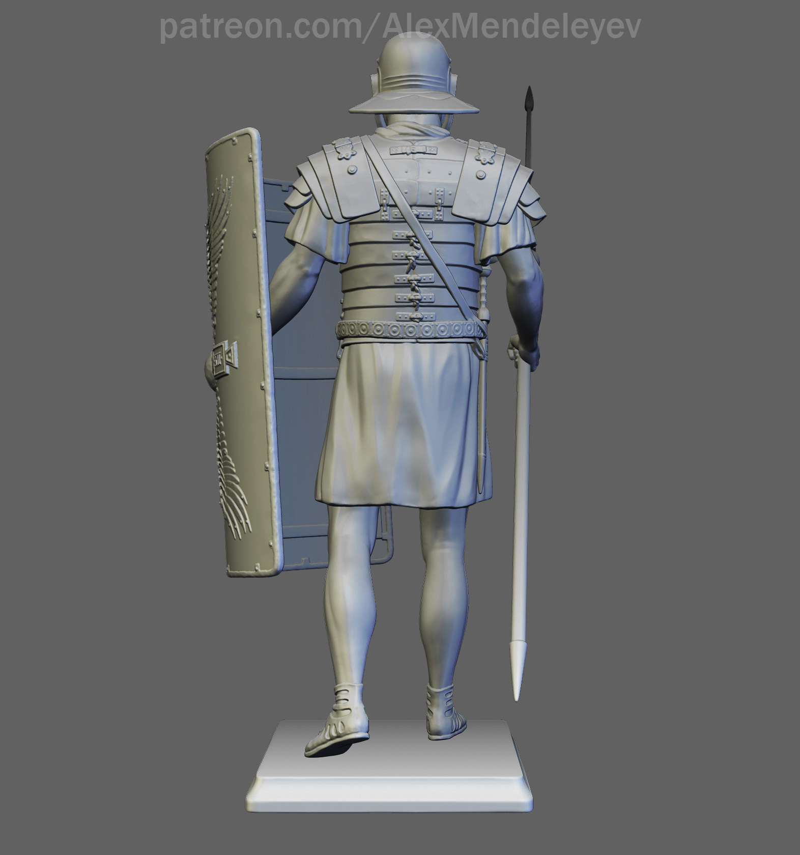 🛡️ Roman Legionary・ STL File for ・Cults