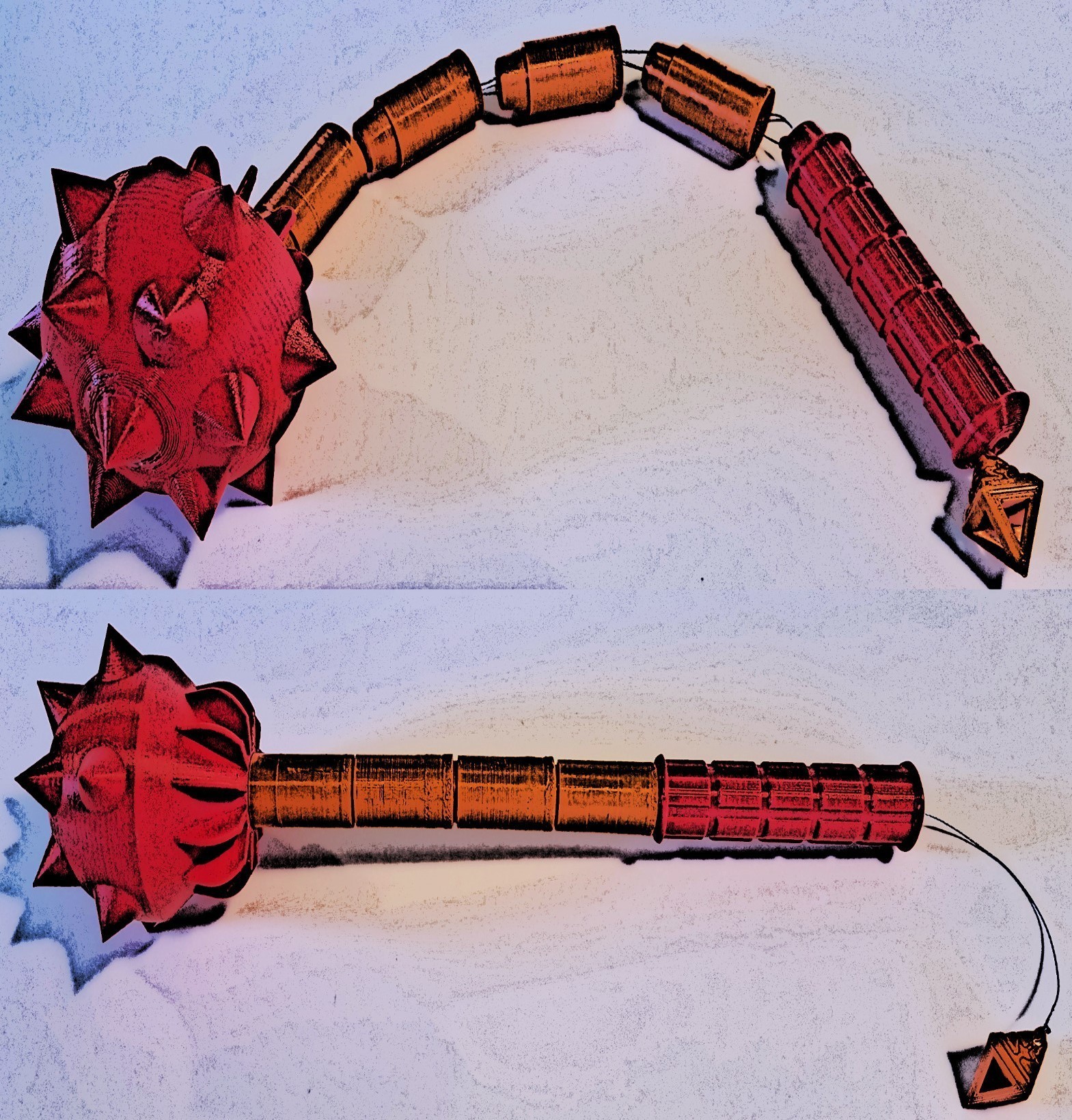 🐍 SNAKE MACE・Free STL File for ・Cults