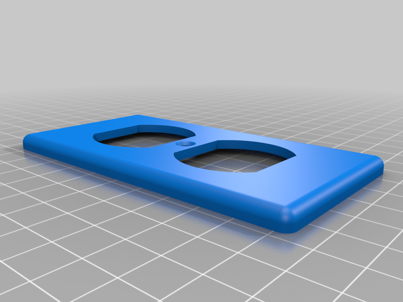 📦 Shallow AC Outlet Box・Free STL File for ・Cults