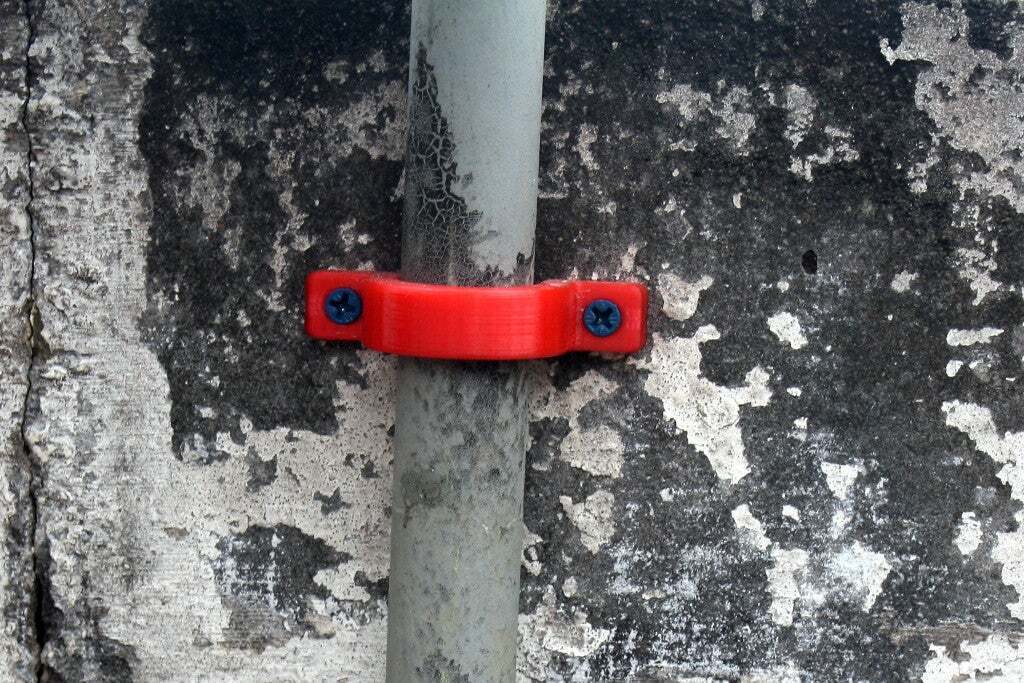 🏠 Flag Pole Mounting Bracket for 33mm Diameter Pole・Free STL File for ...