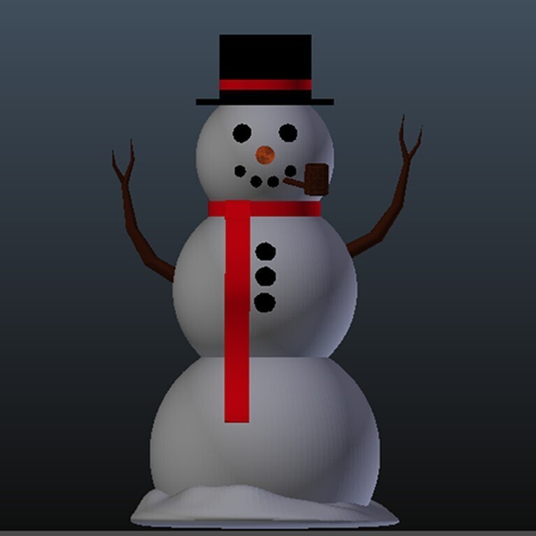 ☃️ Large Scale Multi Piece Snowman・Free STL File for ・Cults